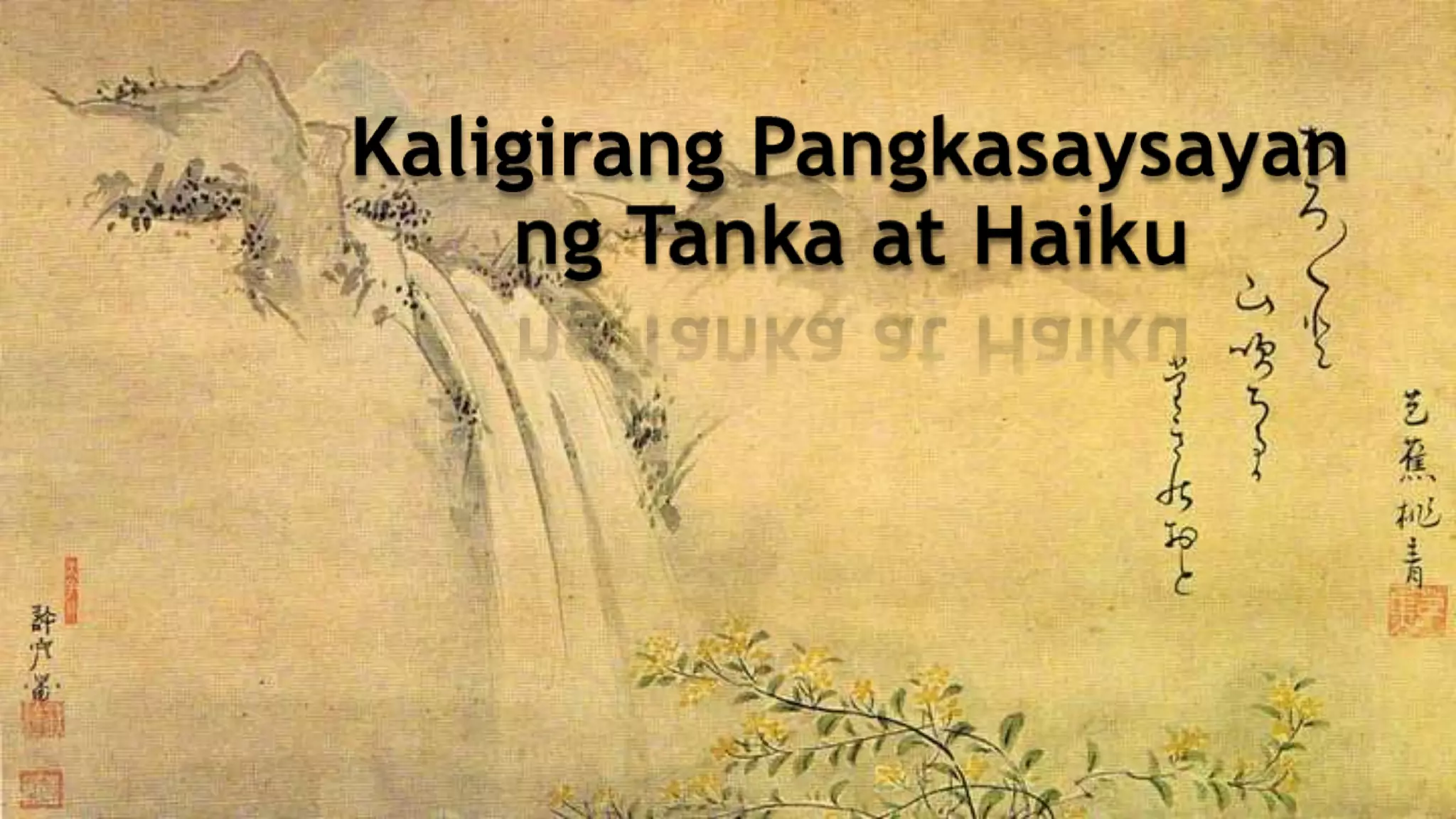 Tanka at Haiku | PPTX