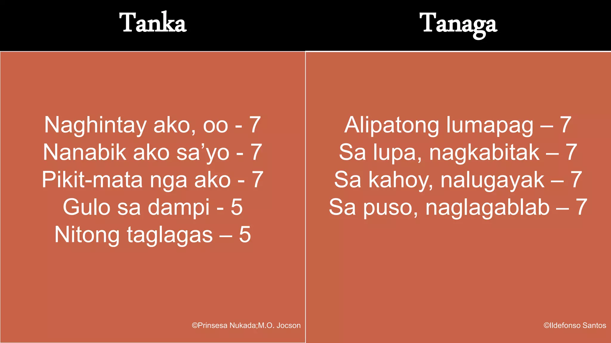 Tanka at Haiku | PPTX