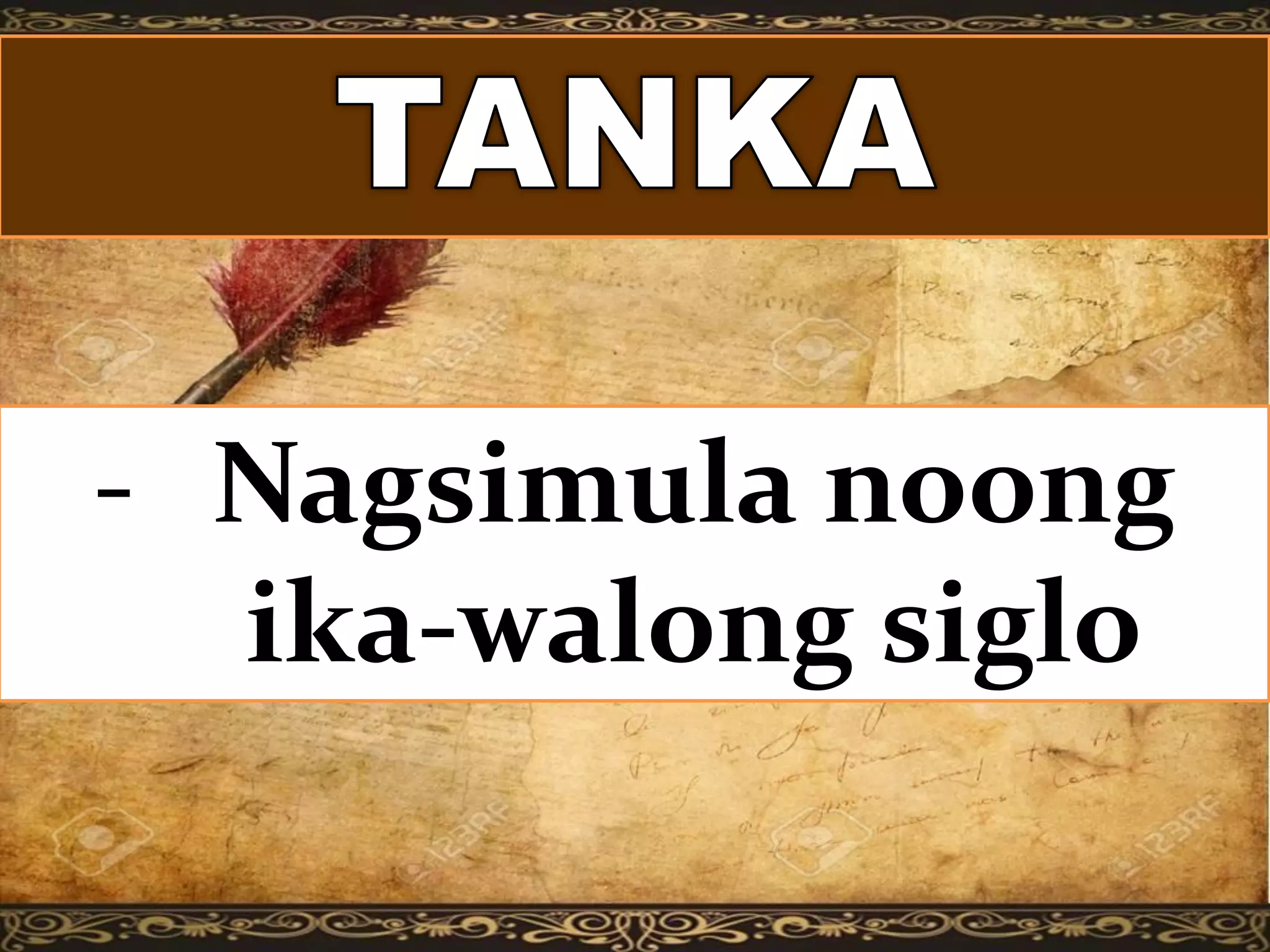 Tanka, Haiku, Tanaga at Diona | PDF