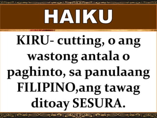 Tanka, Haiku, Tanaga at Diona | PDF