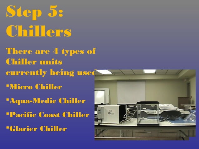 Tank and chiller setup | PPT