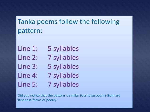 Tanka poems | PPT