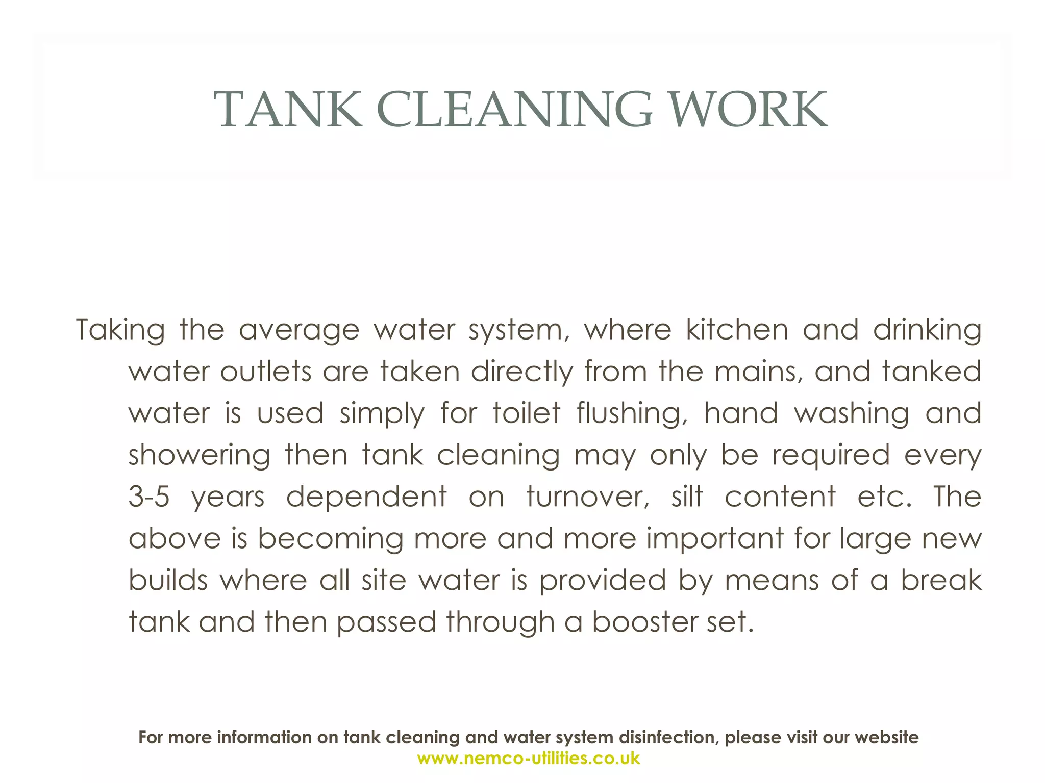 Tank cleaning work | PPT