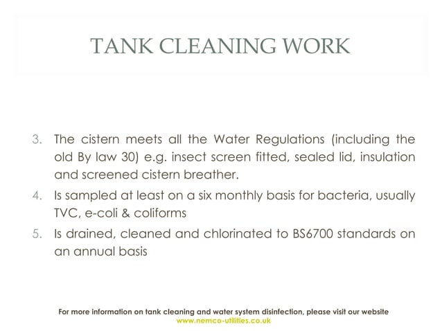 Tank cleaning work | PPT