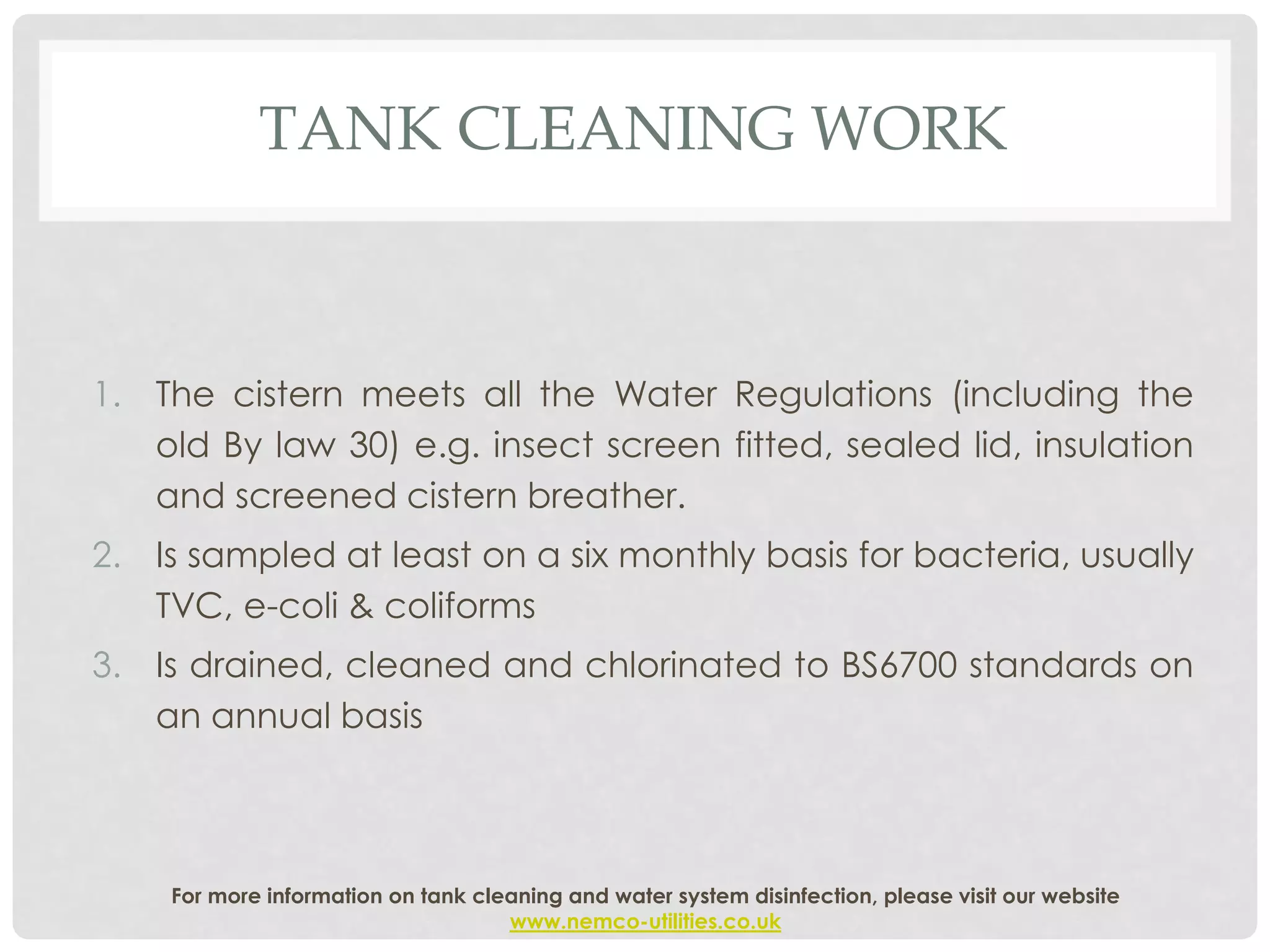 Tank cleaning work | PDF