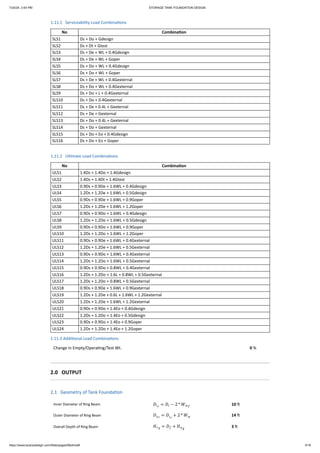 tank design option using software for water tank | PDF