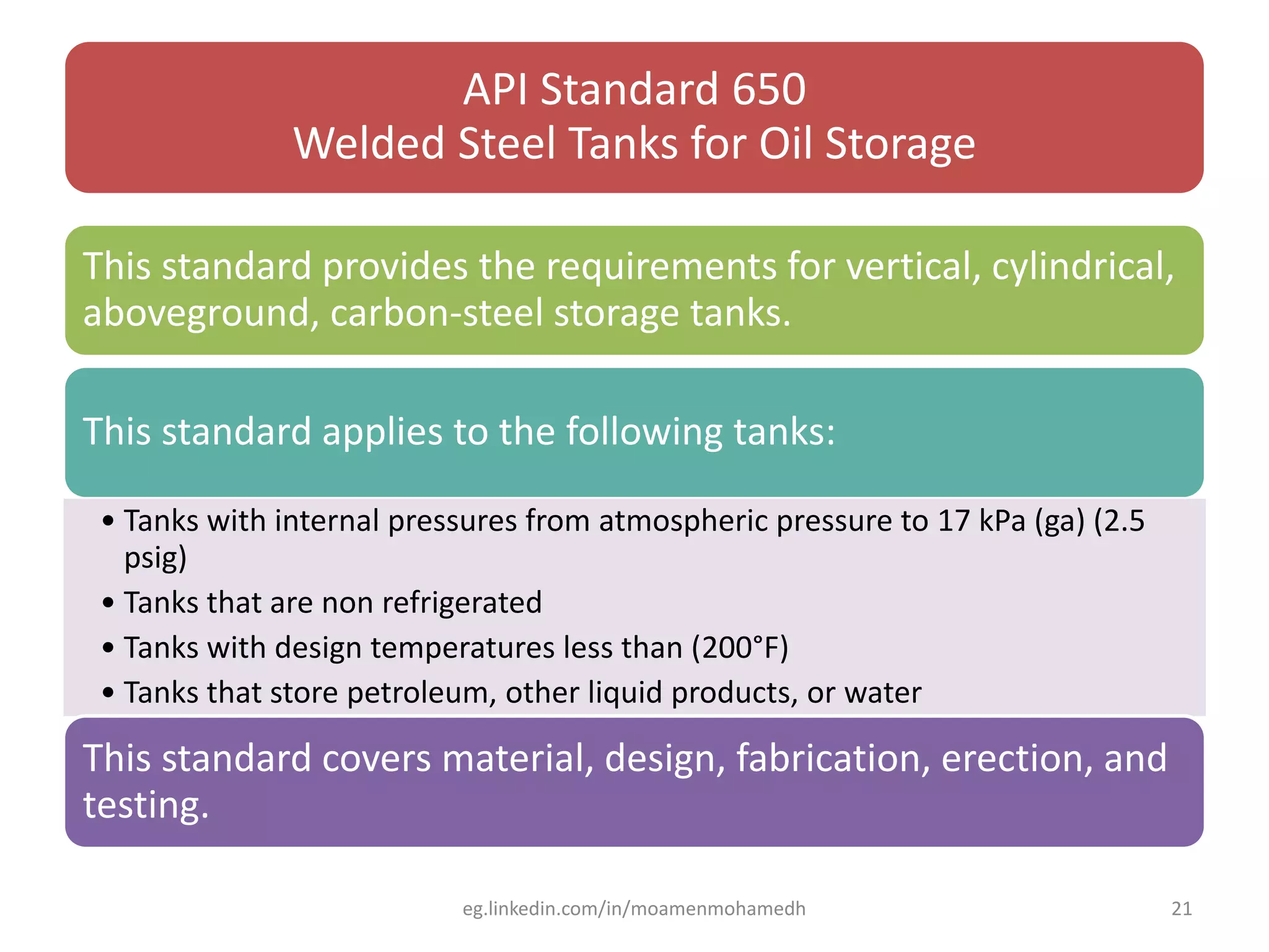Tank design - powerpoint slides | PDF