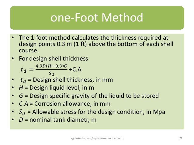 Tank design - powerpoint slides