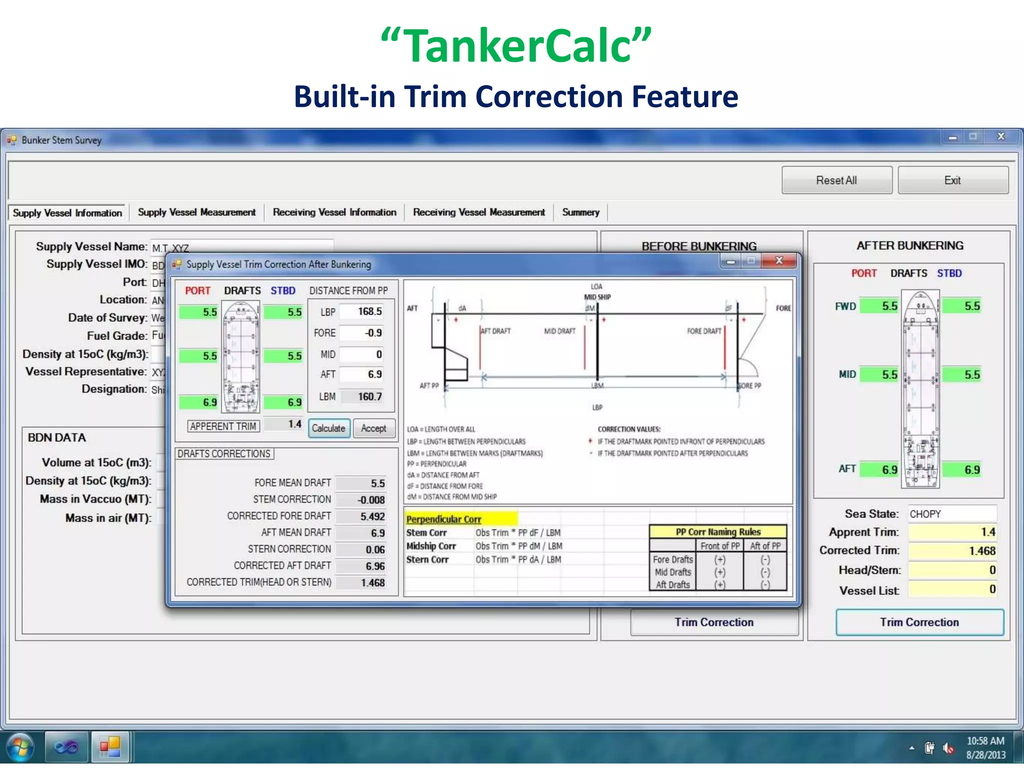 TankerCalc for Bunker Surveyors | PPSX