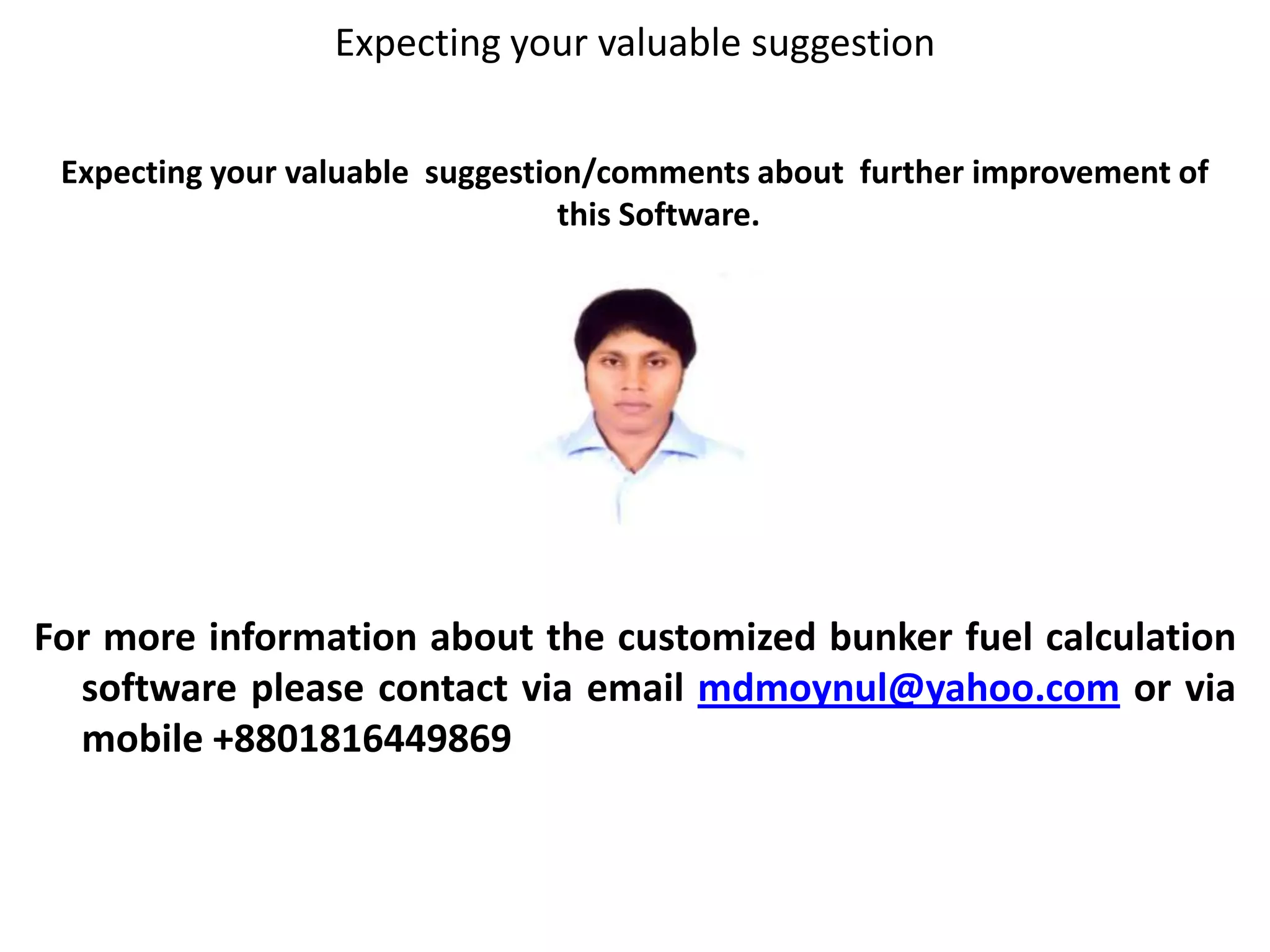 TankerCalc for Bunker Surveyors | PPSX