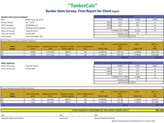 TankerCalc for Bunker Surveyors | PPSX