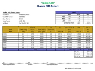 TankerCalc for Bunker Surveyors | PPSX