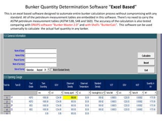 TankerCalc for Bunker Surveyors | PPSX