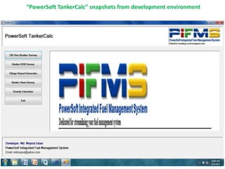 TankerCalc for Bunker Surveyors | PPSX