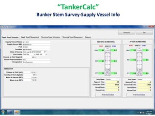 TankerCalc for Bunker Surveyors | PPSX
