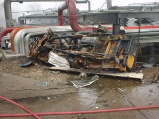 FIre in the Tank Farm due to spark from vehicle | PPT