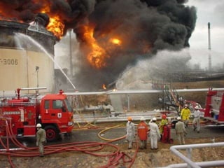FIre in the Tank Farm due to spark from vehicle | PPT