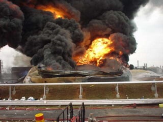 FIre in the Tank Farm due to spark from vehicle | PPT