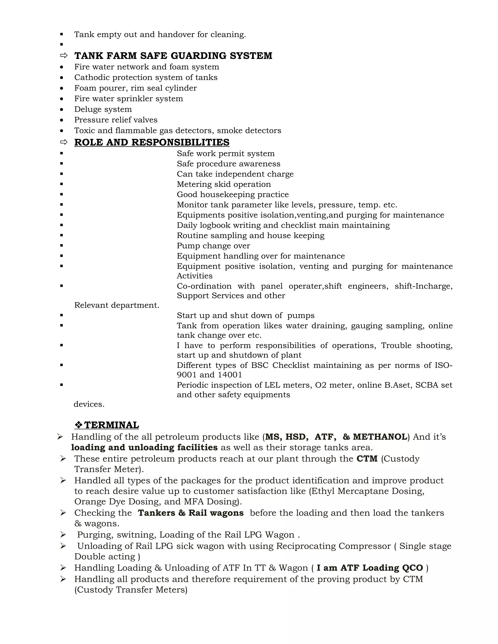 Tankfarm terminal operator | DOC