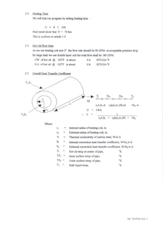 Tank heating calculation | PDF