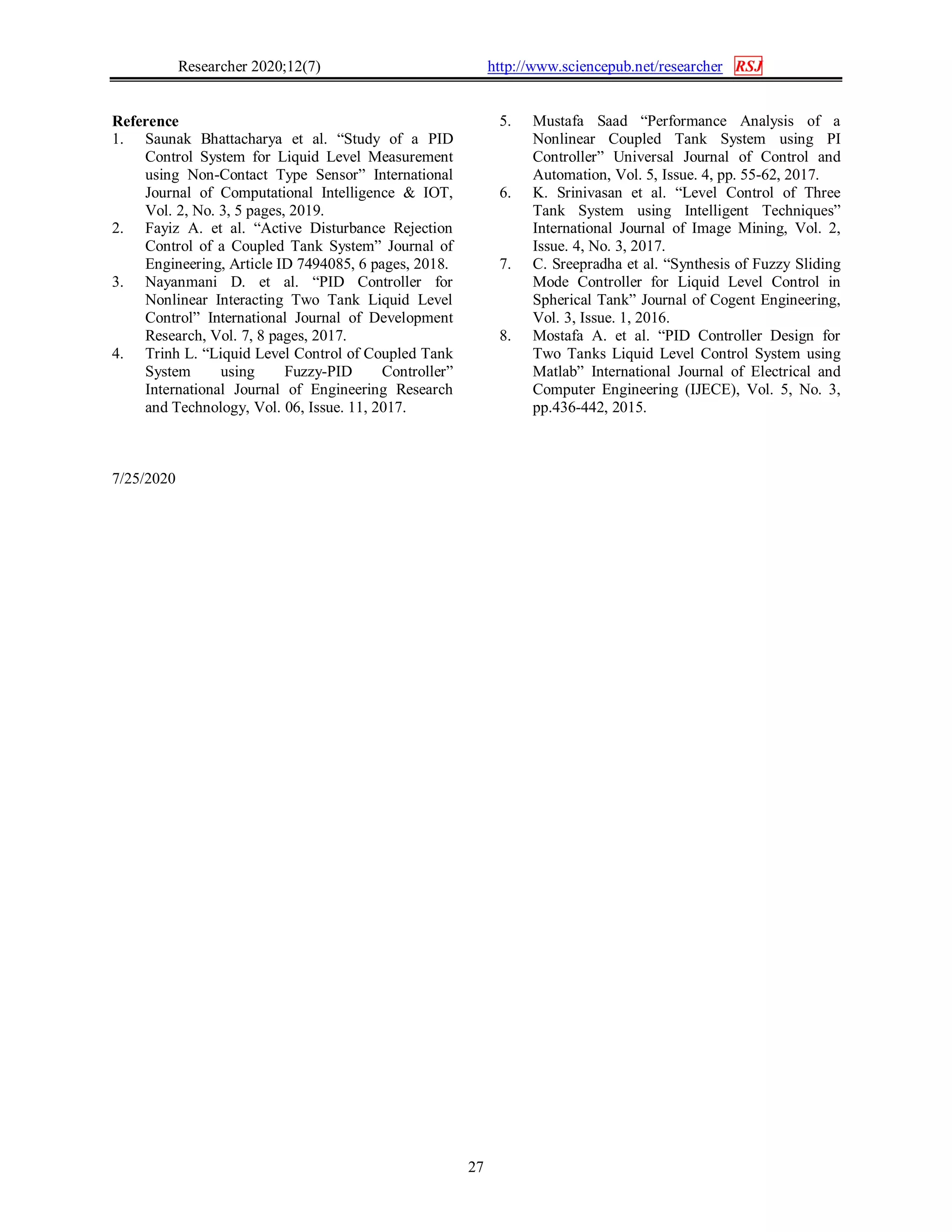 Tank liquid level control using narma l2 and mpc controllers | PDF