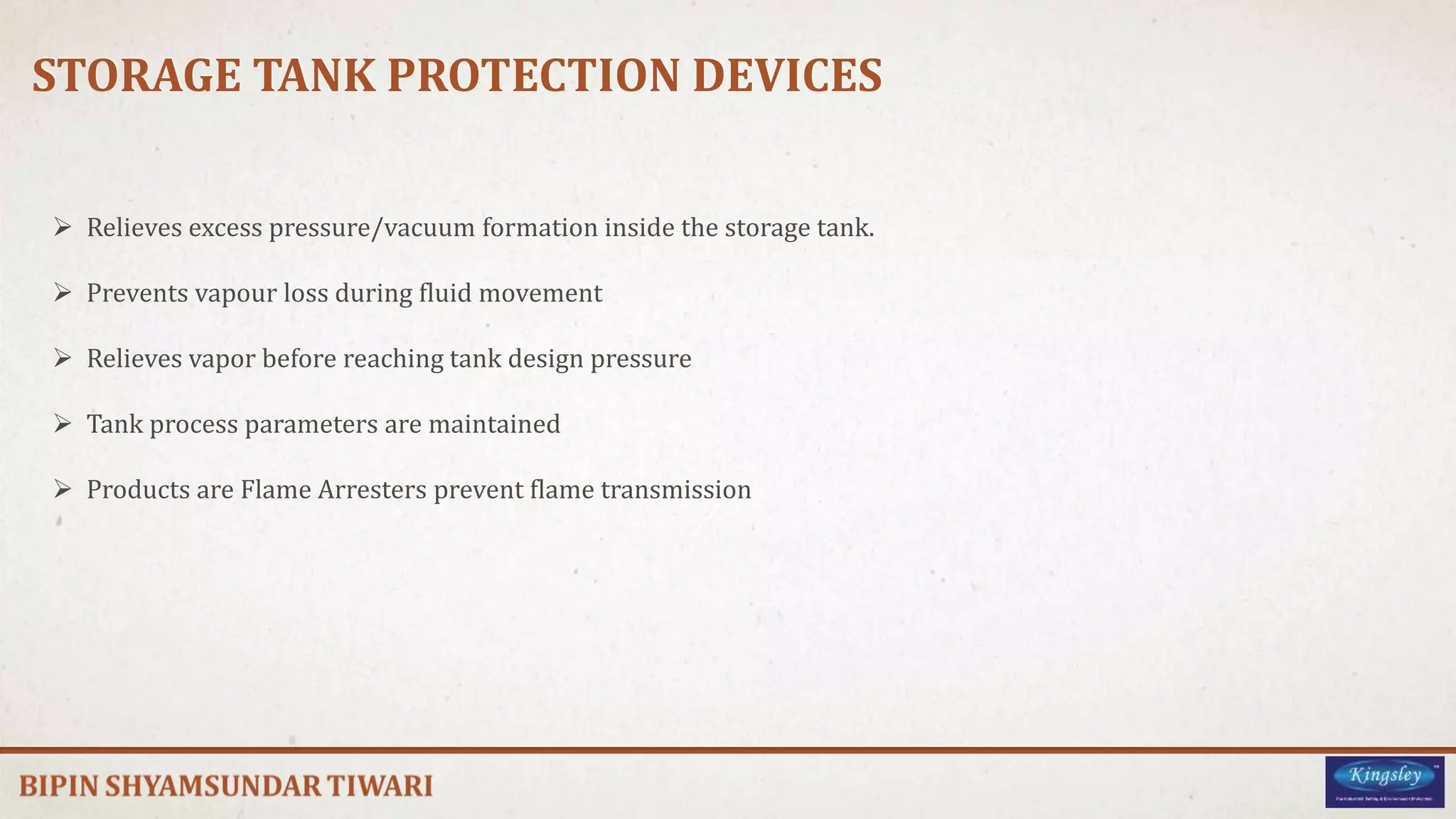 Storage Tank Safety | PPTX