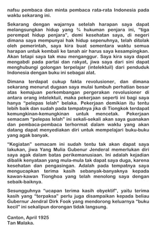 Tan Malaka - Menuju Republik Indonesia | PDF