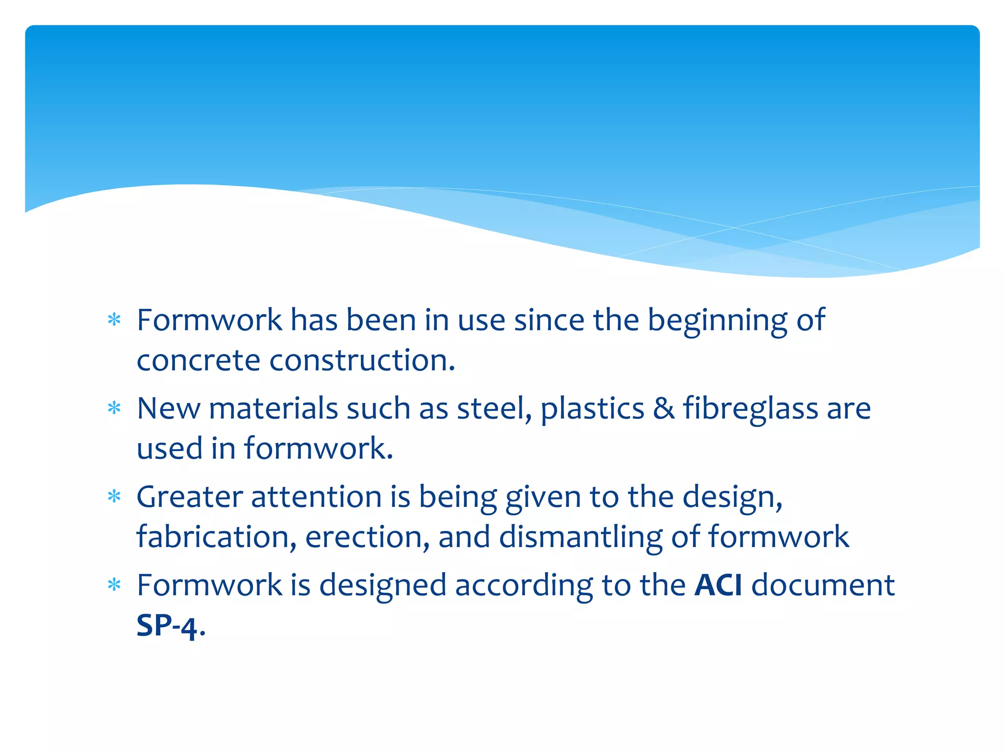 FORMWORK, SCAFFOLDING, CENTERING | PPTX