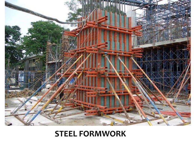 FORMWORK, SCAFFOLDING, CENTERING | PPTX | Civil Engineering Industry ...
