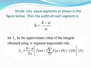 Multiple sagement trapezoidal rule | PPTX