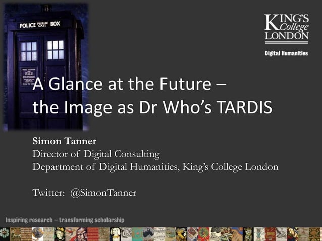 A Glance at the Future - the Image as Dr Who's TARDIS | PPT