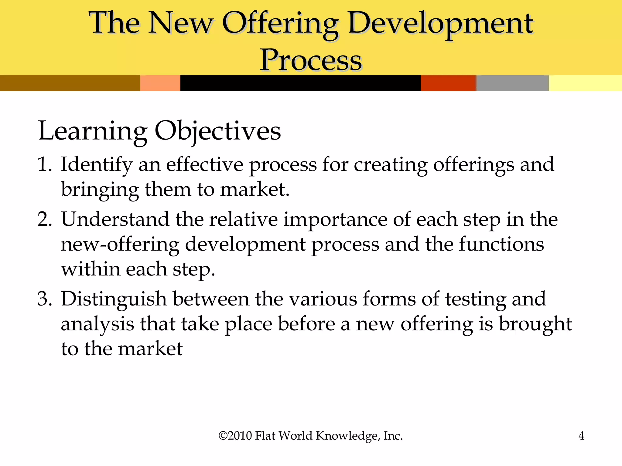 Chapter 7: Developing and Managing Offerings | PPT