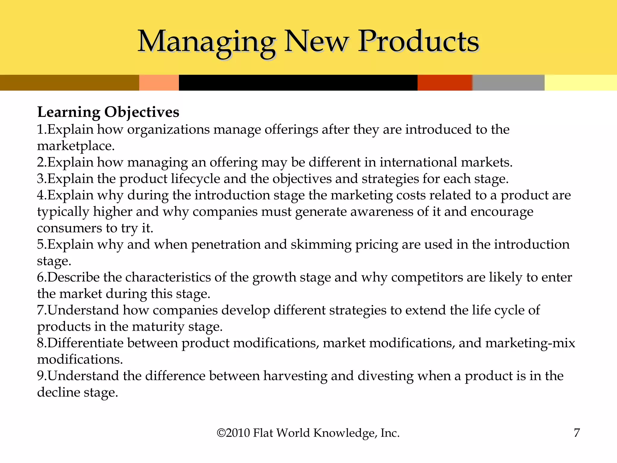Chapter 7: Developing and Managing Offerings | PPT