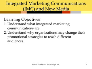 Chapter 11: Advertising, Integrated Marketing Communications, and the ...