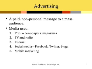 Chapter 11: Advertising, Integrated Marketing Communications, and the ...