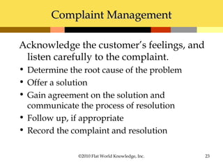 Chapter 14: Customer Satisfaction, Loyalty, and Empowerment | PPT