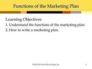 Chapter 16: The Marketing Plan | PPT