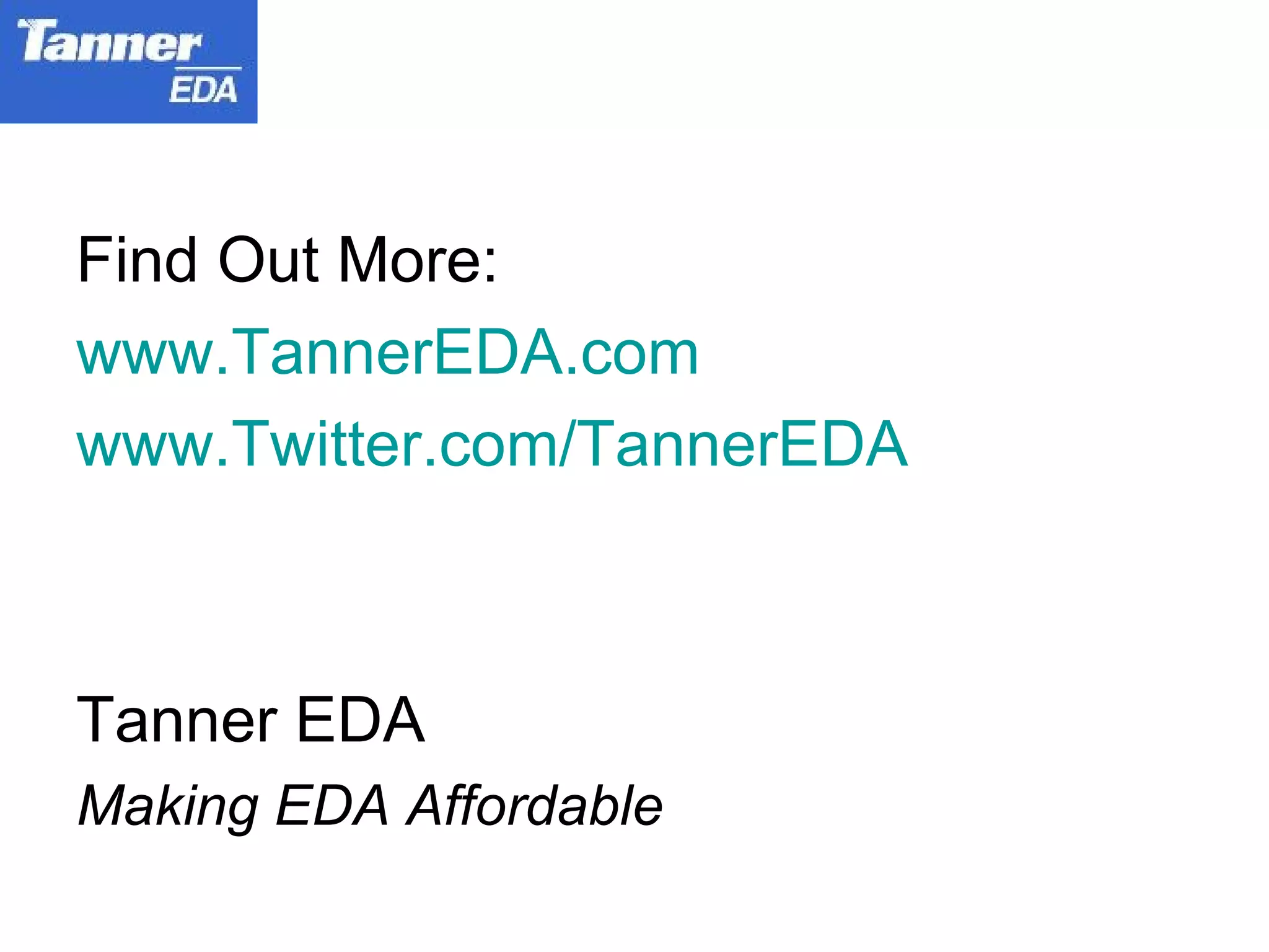 Tanner EDA Testimonials | PPT