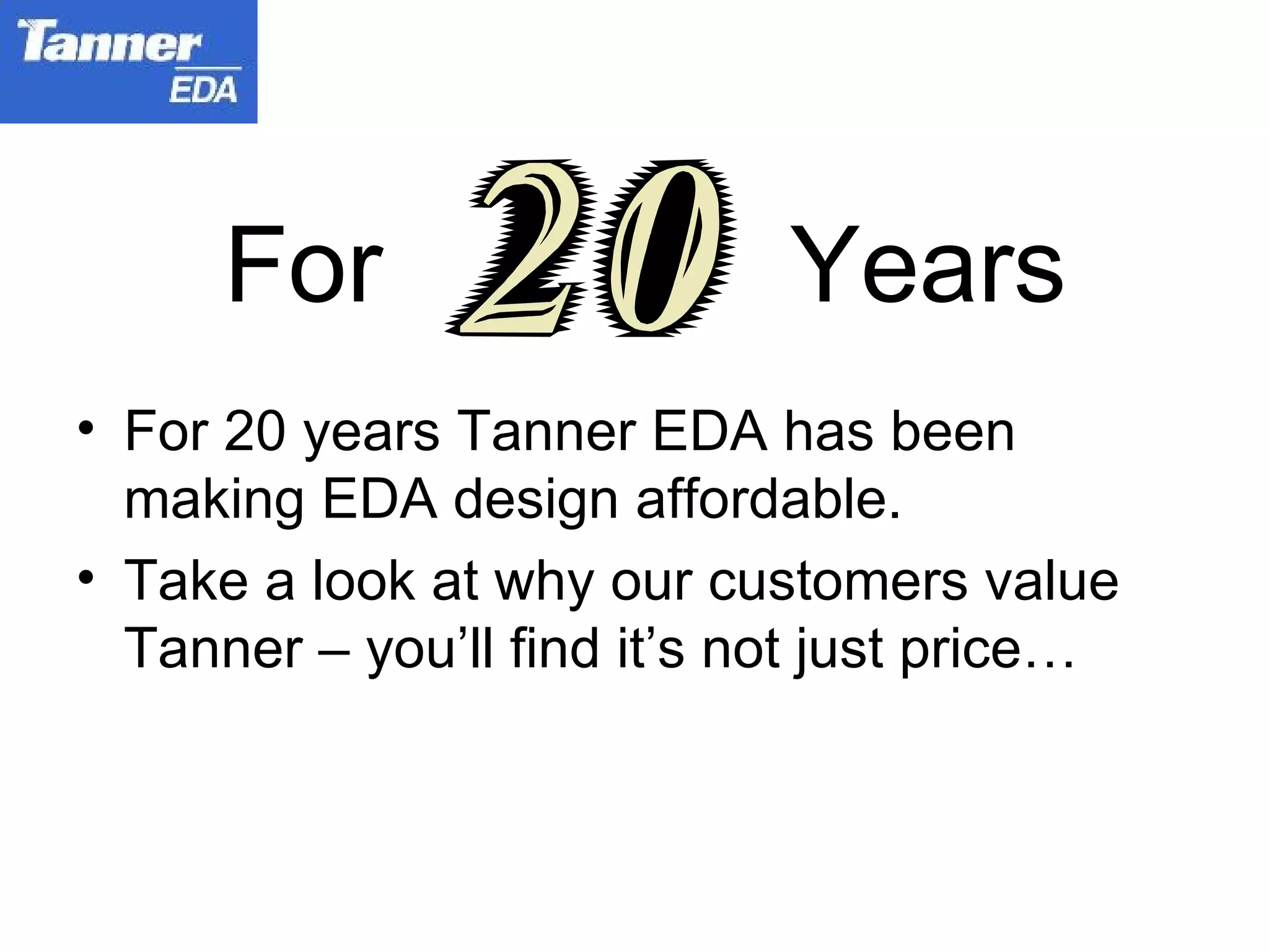 Tanner EDA Testimonials | PPT