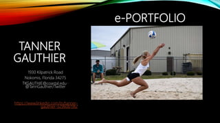 Tanner guathier e portfolio | PPT