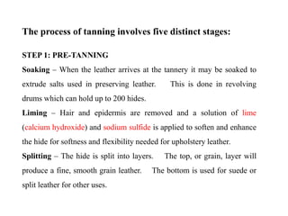 Tannery industrial process, Waste generation, and Waste management.pptx