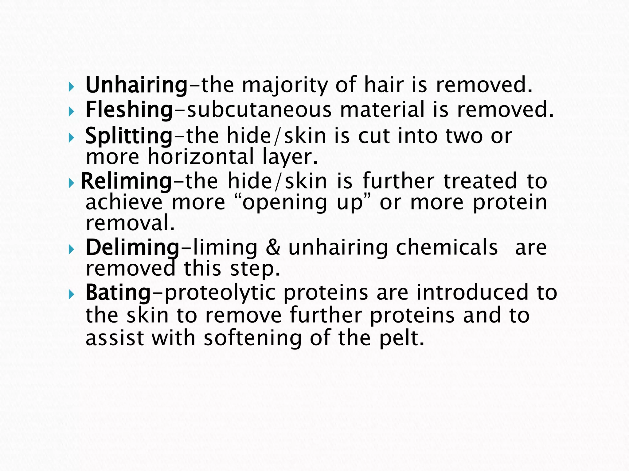 tannery industry operation, process and treatment | PPTX