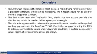 SAND CRUSH TESTING: A DISCUSSION ON MECHANICAL PROPERTIES OF FRAC SAND ...