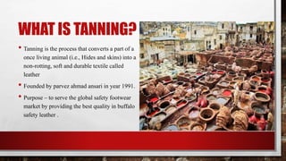 Tanning industry waste | PPTX