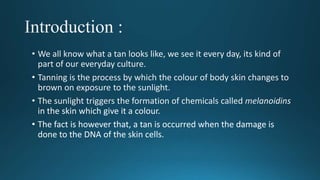 Tanning in shade | PPTX