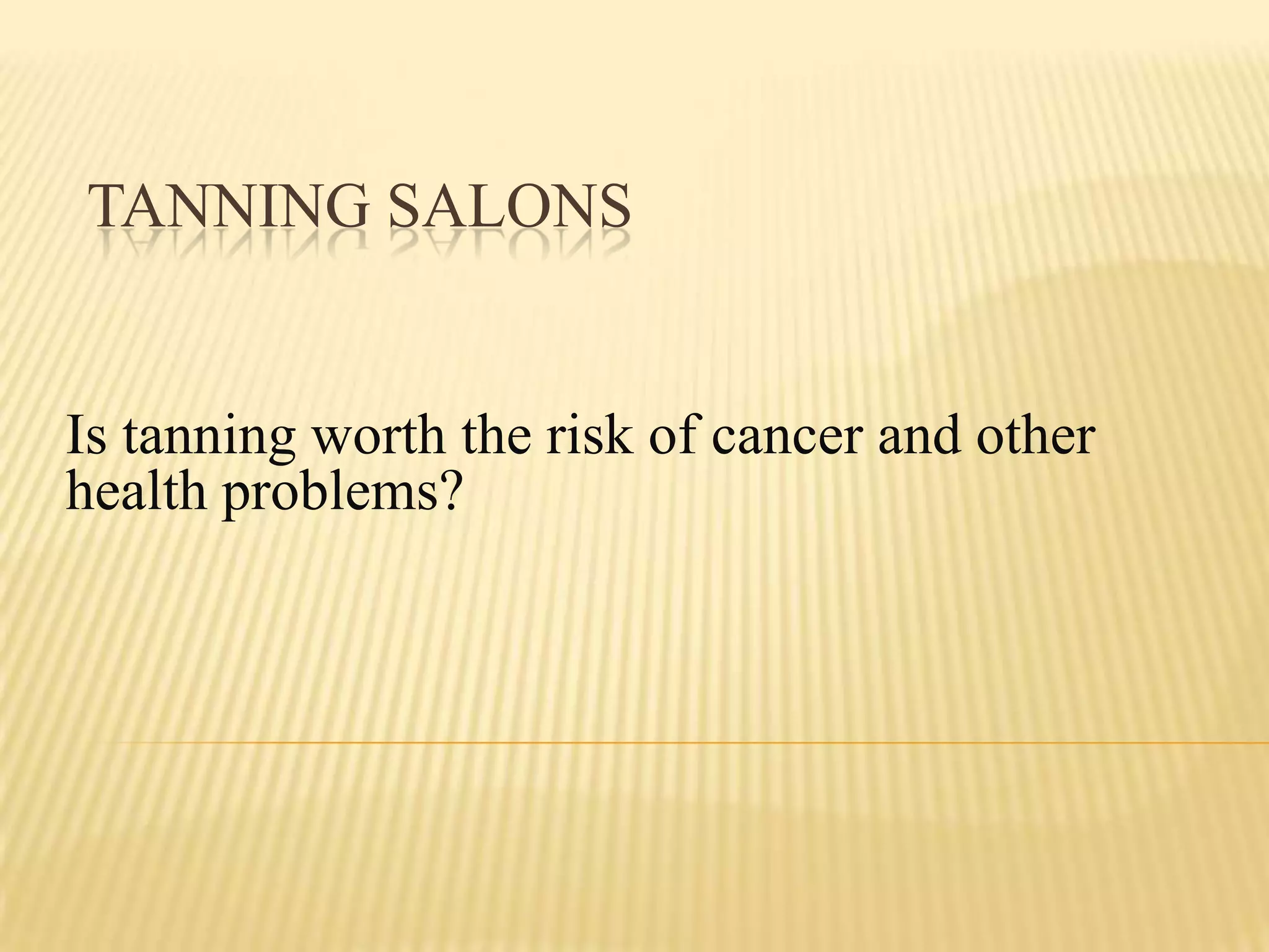 Tanning salons | PPT