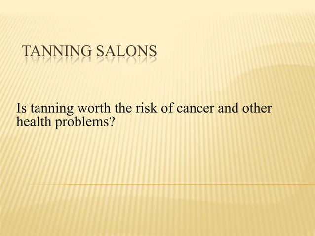 Tanning salons | PPT