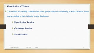 Tannins | PPTX