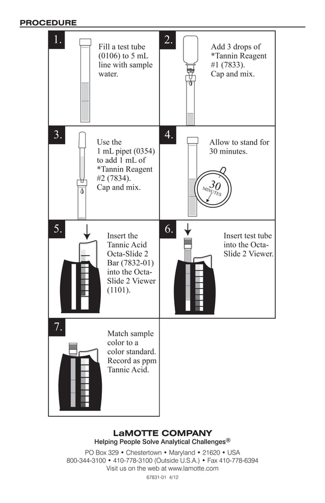 Tannin kit instrauctions | PDF