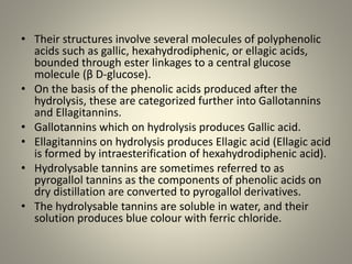 Tannin notes | PPTX